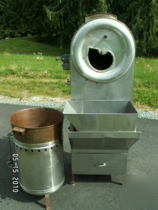 Dunbar commercial dry gas popcorn popper with extras