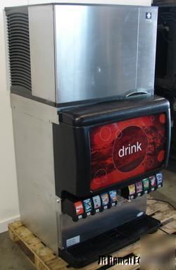 Cornelius 10 head fountain pop disp, ice machine, CO2