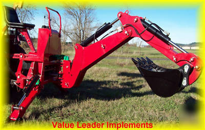 6'dig pto powered tractor backhoe bhm-6 cat.1 3PT 25HP+