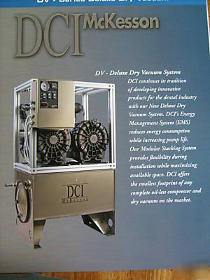 Dci/mckesson dv-series deluxe dry vacuum system