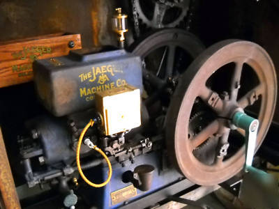 Vintage jaeger gas engine cement mixer 1 lunger hit mis