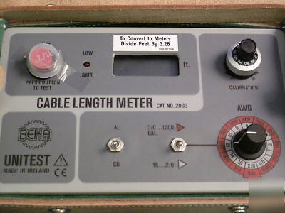 Beha greenlee 2003 cable length meter