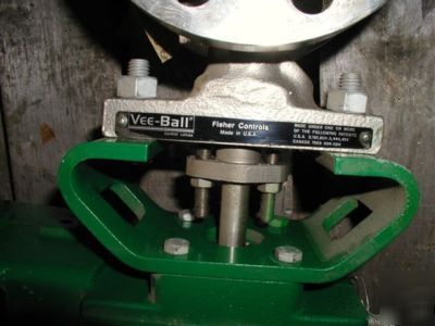 Fisher 2â€ V300 s/s vee-ball control valve w/ actuator