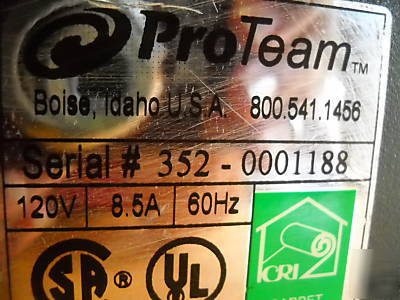 Electrolux proteam prolux 1400 commercial vacuum